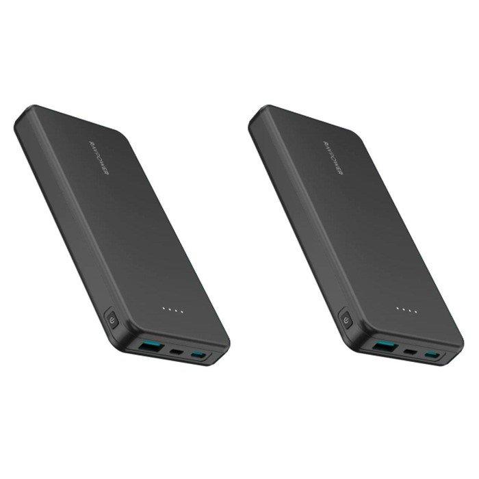 RavPower 1 + 1 Power Bank PD 10k Bundle Set Black| Xcite