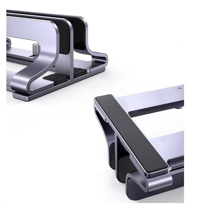 UGREEN Aluminum Vertical Dual Slot Laptop Stand | Xcite