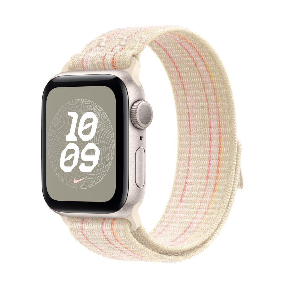 Apple 40mm Nike Sport Loop, MC1Q4ZM/A -Starlight/Pink| Xcite