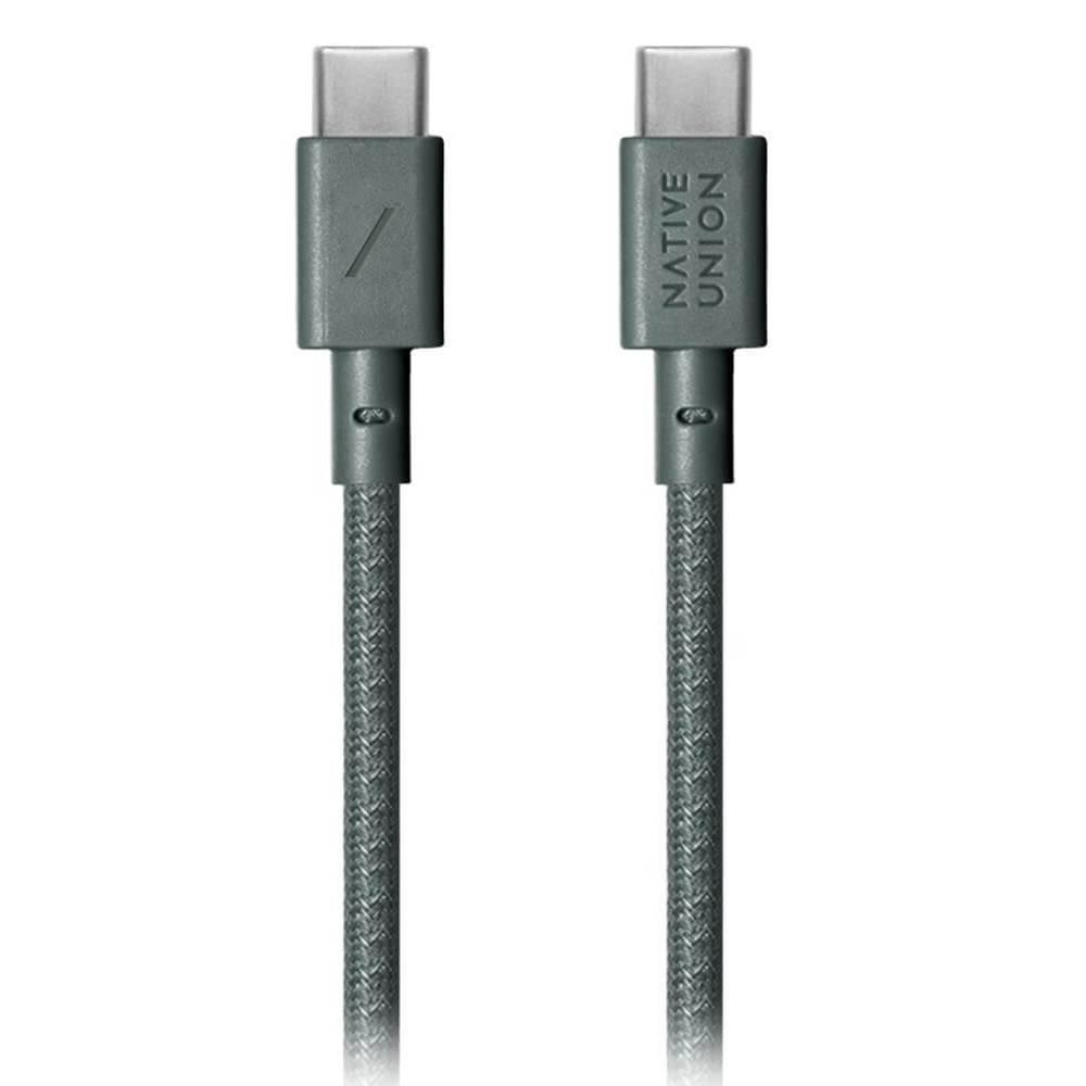 NATIVE UNION Cable Type C-C 1.2M, BELT-C-GRN-2-NP | Xcite