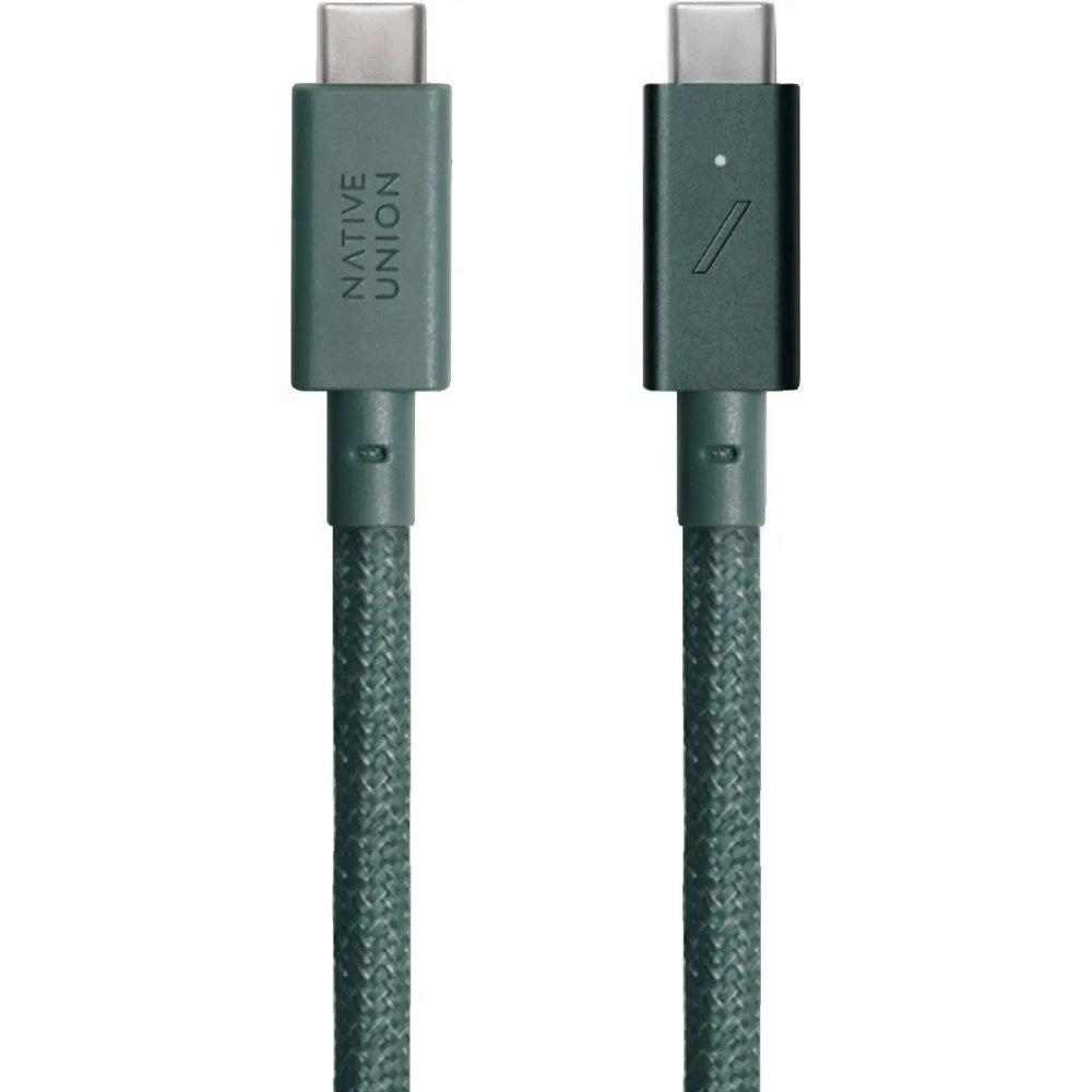 Native Union Belt Cable Pro (USB-C to USB-C) Green| Xcite