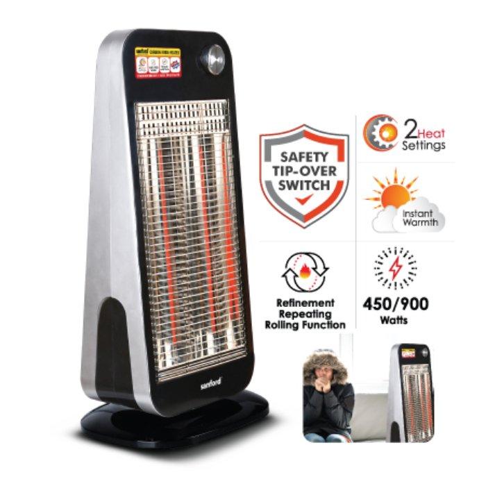 Sanford 900W Halogen Heater, 2 Heat Settings| Xcite Kuwait