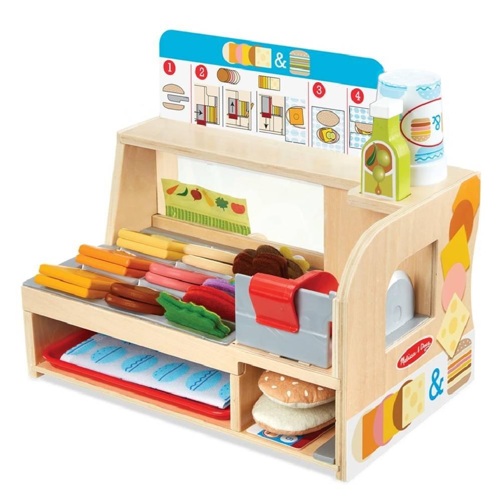 Melissa & Doug Wooden Slice & Stack Sandwich Counter| Xcite