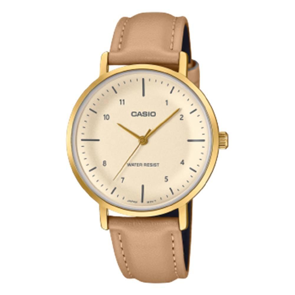 Casio 40mm Ladies Analog Watch Brown| Xcite Kuwait