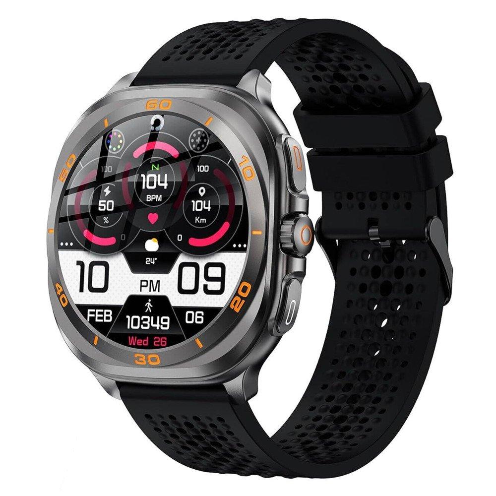 Swiss Military Dom 7 Smart Watch Silicon Strap Black| Xcite