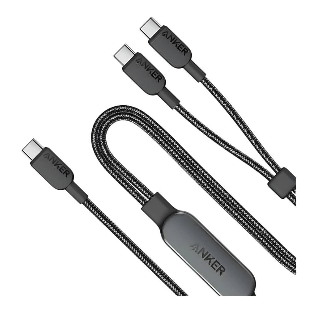 Anker 2In1 USB-C to USB-C, 2m, 140W, A8895H11- Black | Xcite