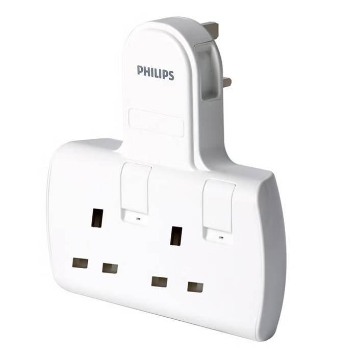 Philips 2-Sockets Power Extension| Price in Kuwait - Xcite
