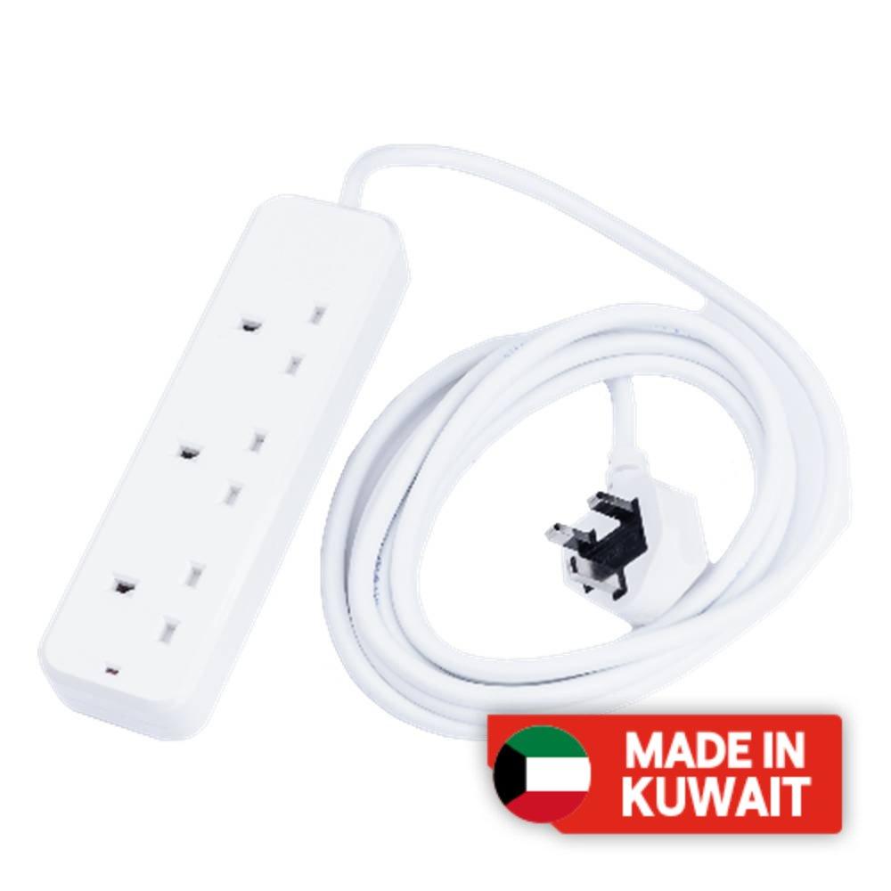 VOLT 3 Way Extension, 3M, E18-3W-3M - White| Xcite Kuwait