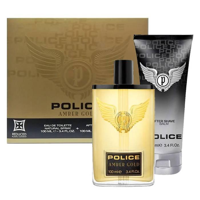 Police Amber Gold For Man Gift Set EDT 100ml | Xcite Kuwait