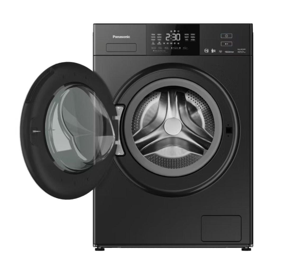 Panasonic Front Load Washer, 12kg Capacity - Black| Xcite