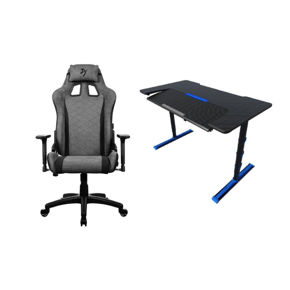 Arozzi Avanti Gaming Chair Ash+ Sades Gaming Table| Xcite