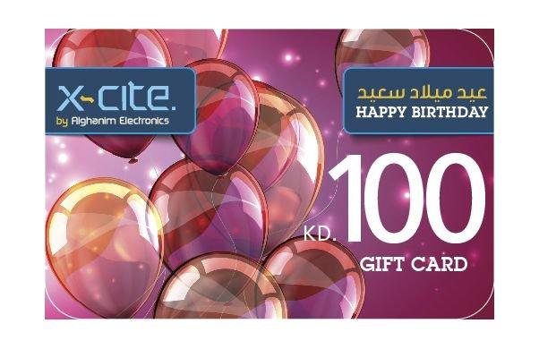 Gift Card: Happy Birthday - 100 KD Price in Kuwait - Xcite