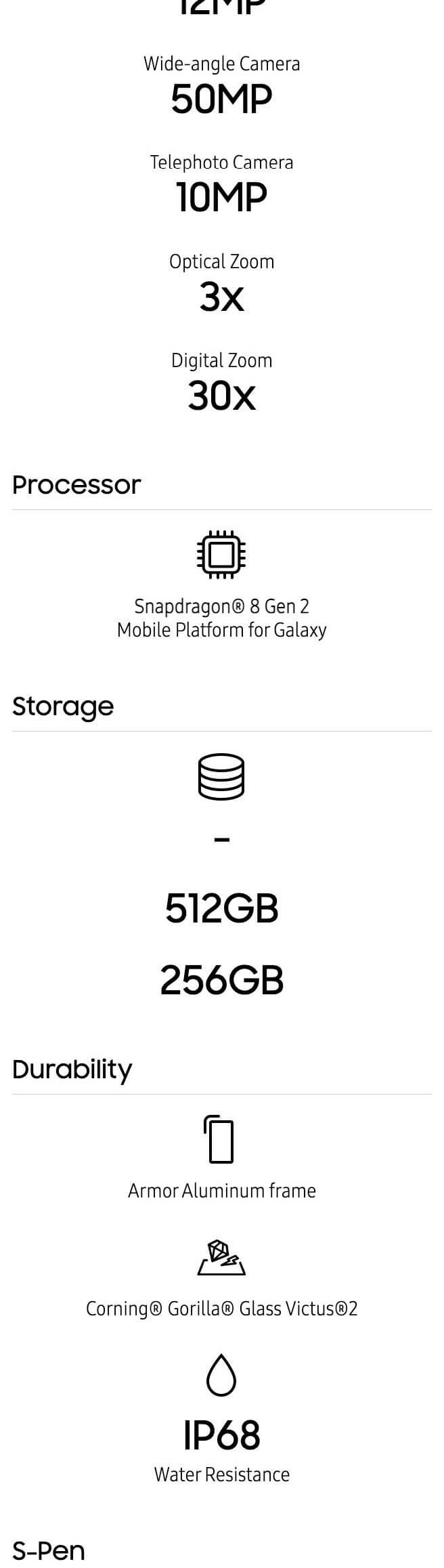 Samsung Galaxy S23 Ultra 256GB Phone - Phantom Black Price | Shop ...