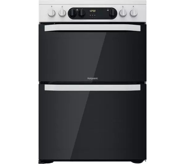 Hotpoint HDM67V9CMW 60cm Ceramic Double Electric Cooker