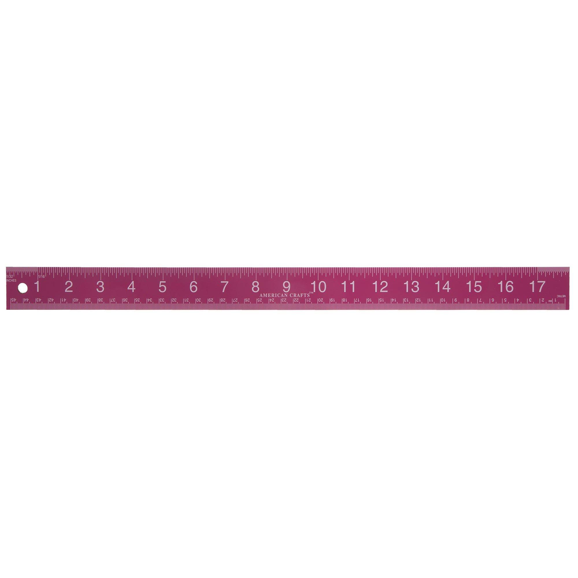 Hot Pink Metal Ruler - 18" | Hobby Lobby | 1020866