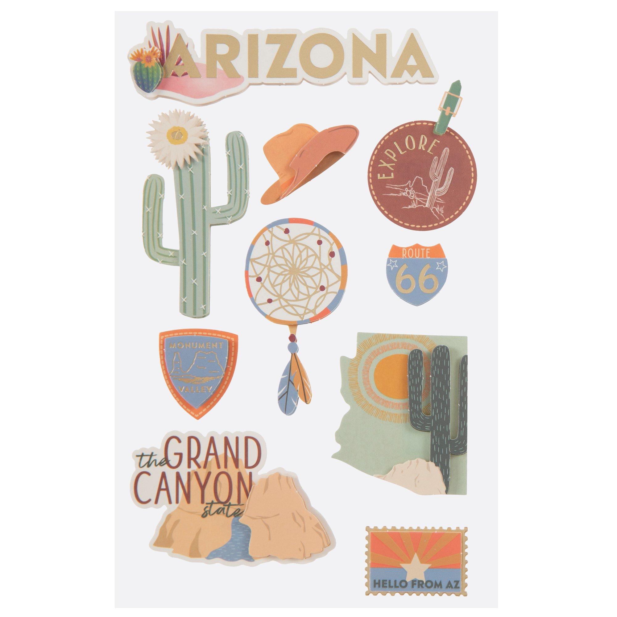 Arizona Icons 3D Stickers | Hobby Lobby | 1024173
