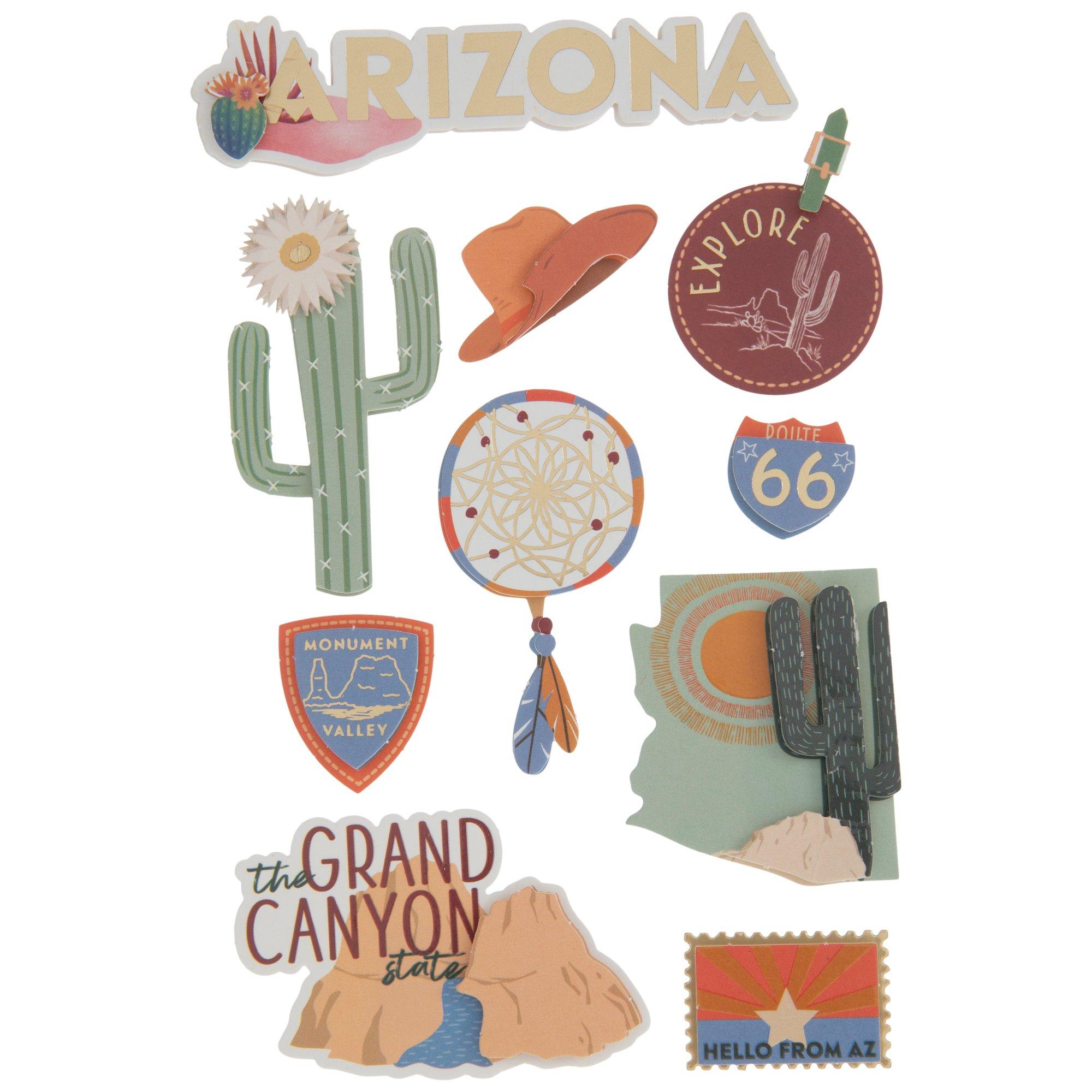 Arizona Icons 3D Stickers | Hobby Lobby | 1024173