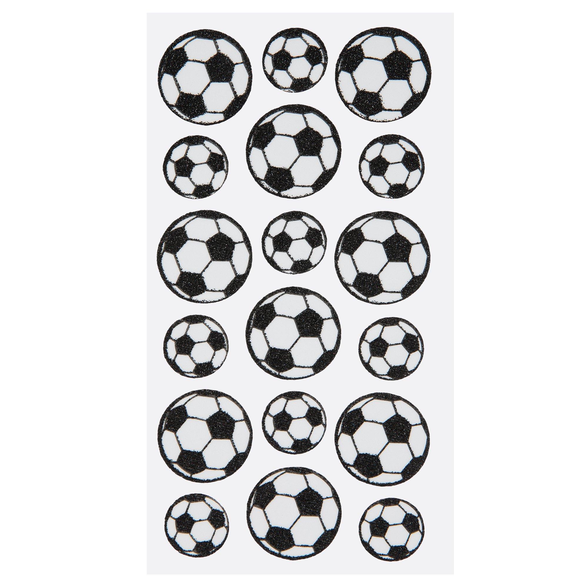 Glitter Soccer Stickers | Hobby Lobby | 1027317