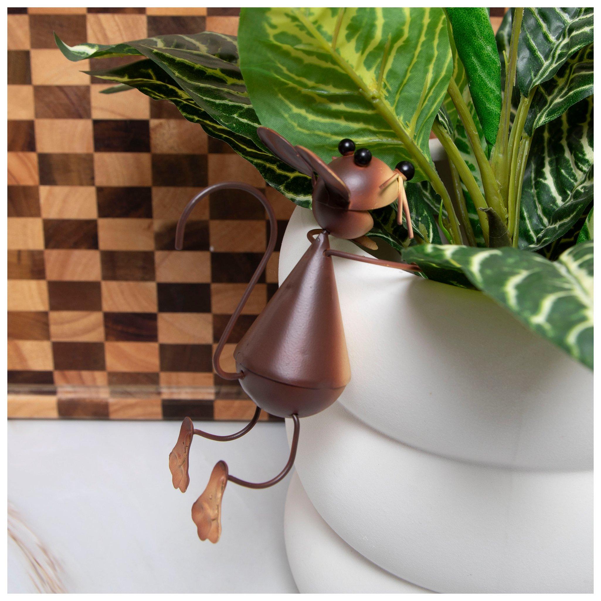 Brown Mouse Metal Pot Percher | Hobby Lobby | 105218441