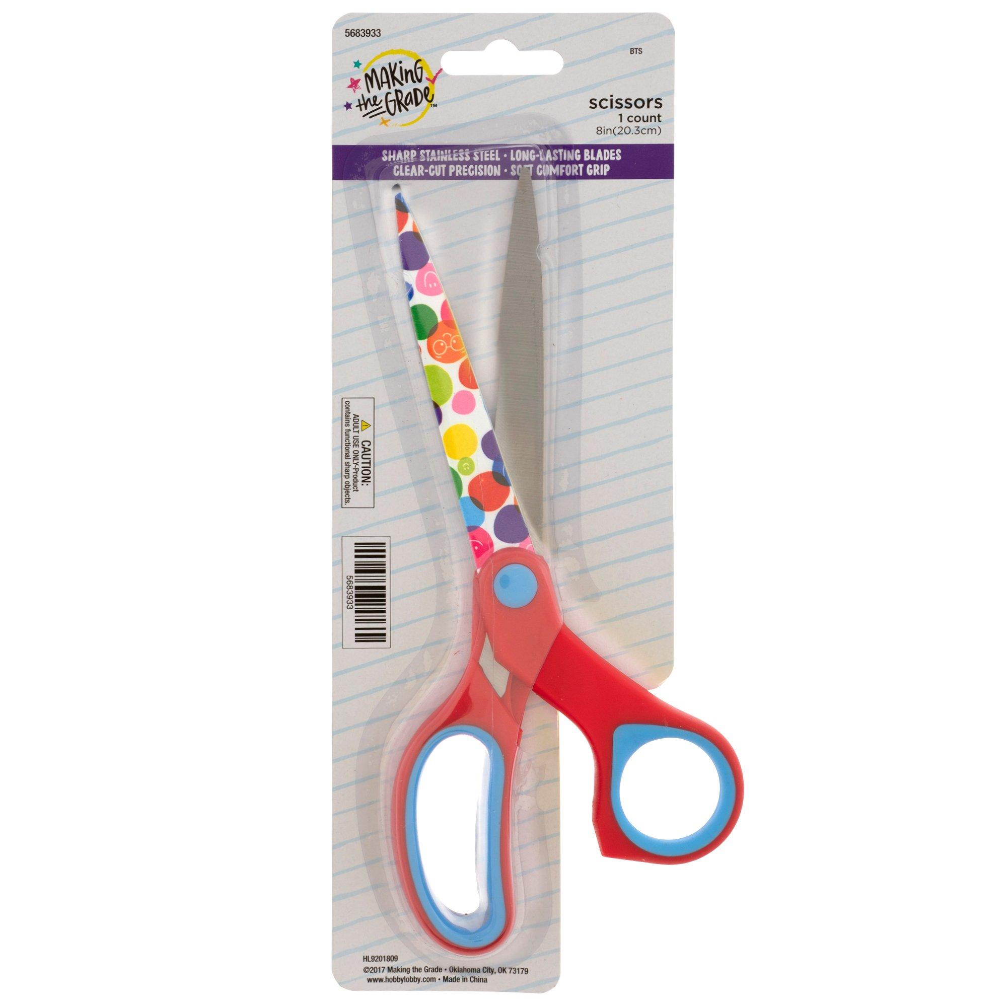 Red Smiley Face Scissors - 8" | Hobby Lobby | 105683933