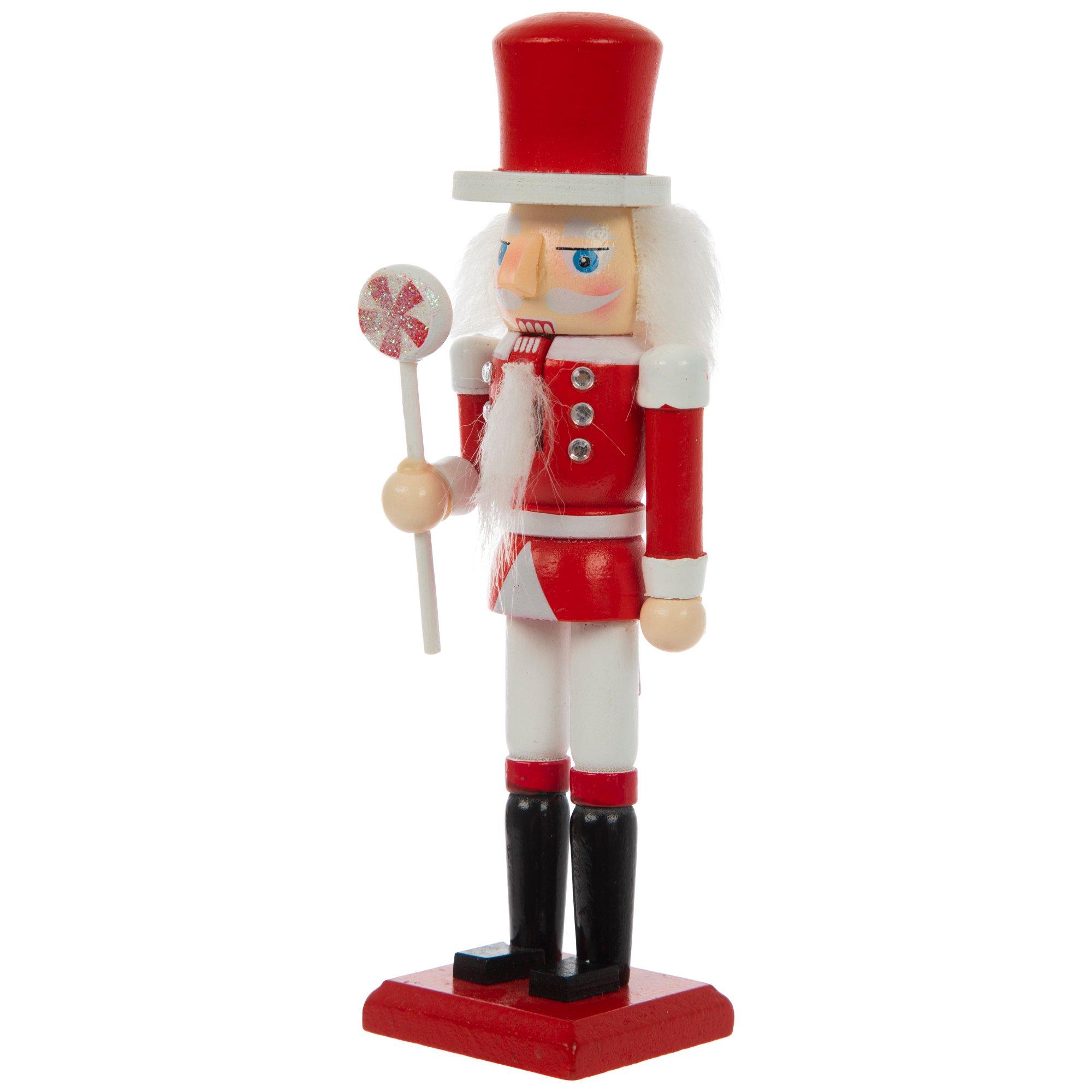 Peppermint Candy Wood Nutcracker | Hobby Lobby | 105755871
