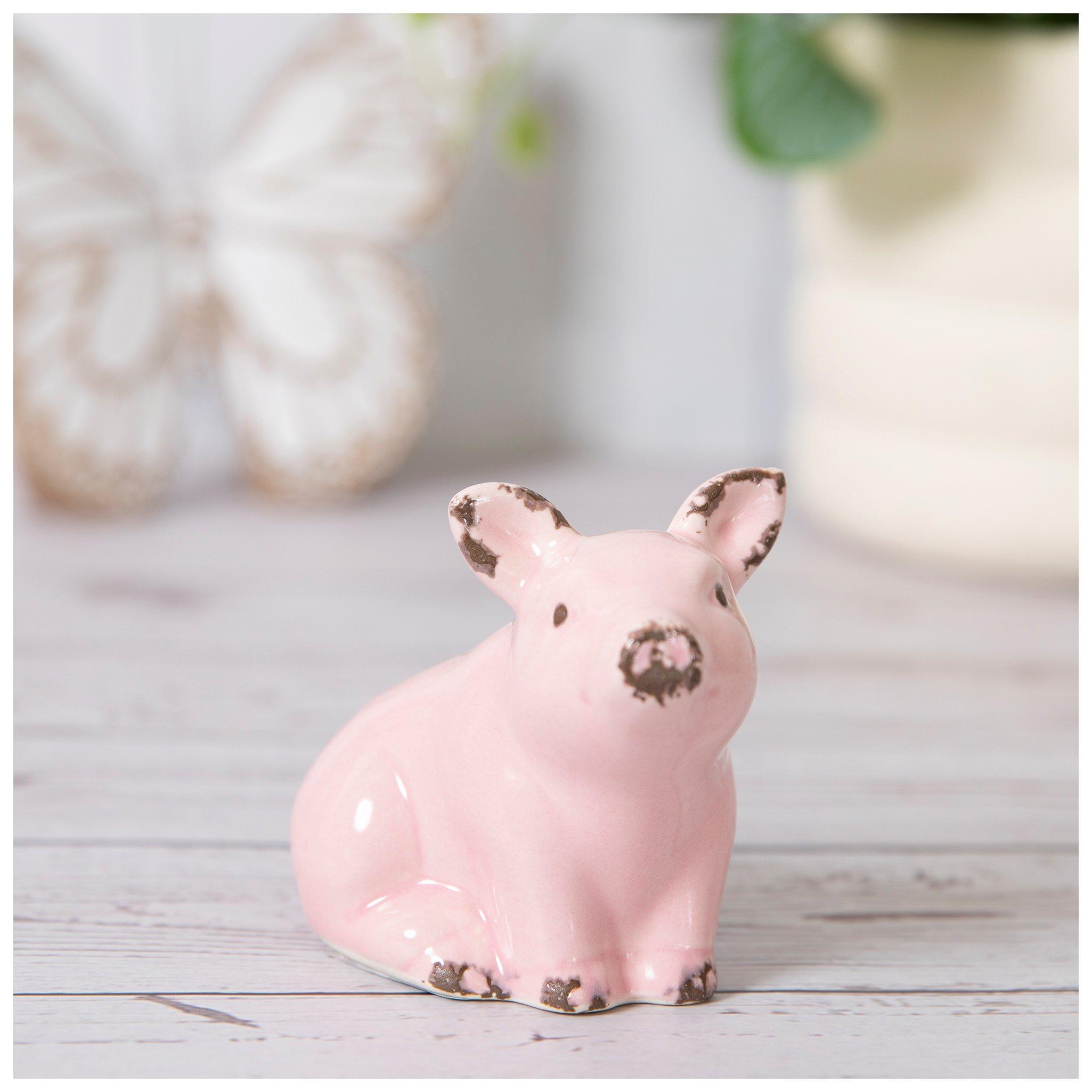 Pink Ceramic Pig Looking Left | Hobby Lobby | 105839741