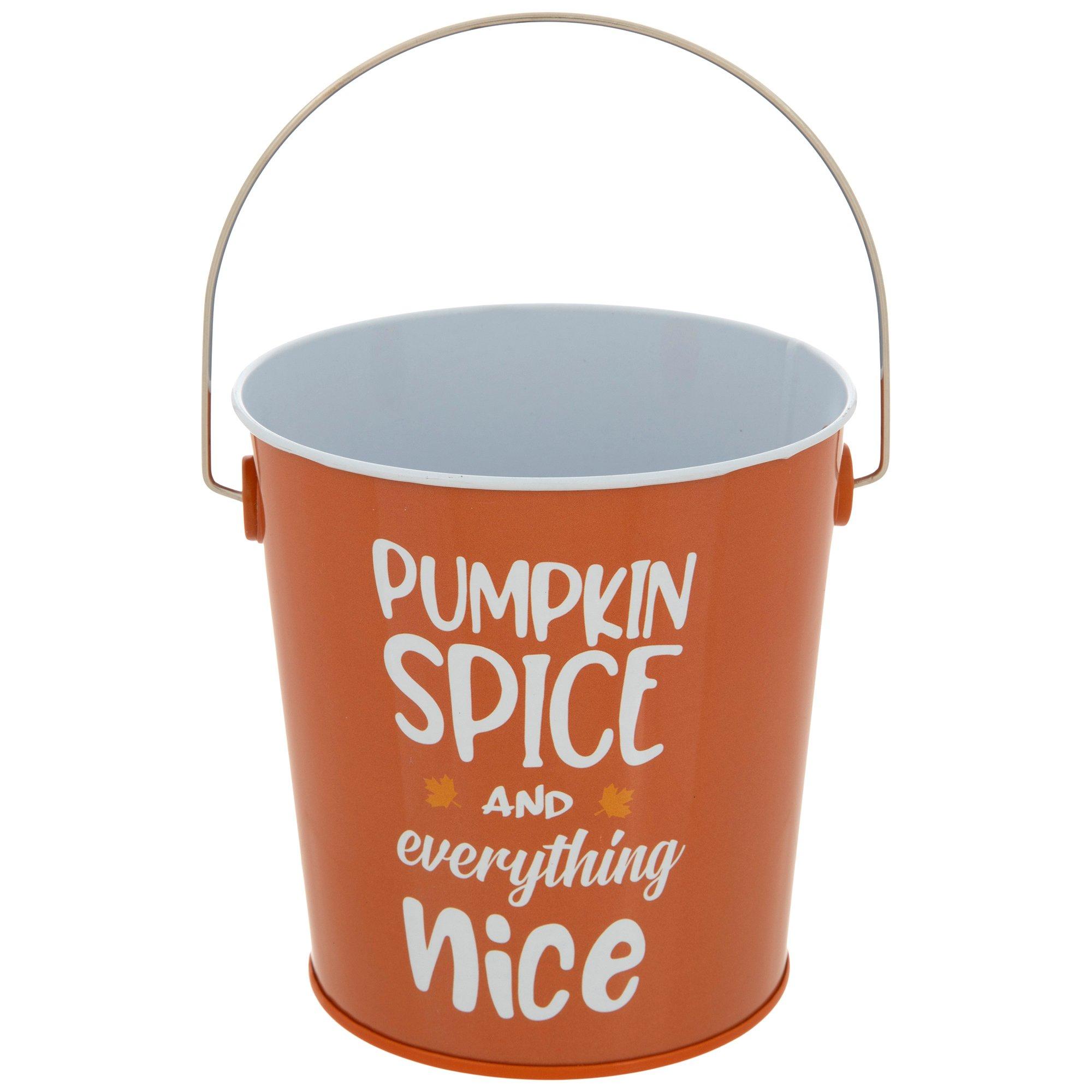 Pumpkin Spice Metal Bucket | Hobby Lobby | 106030688