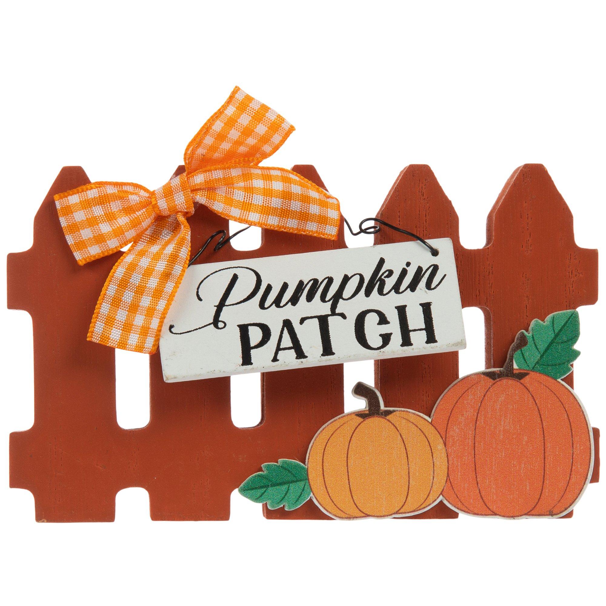 Pumpkin Patch Fence Wood Decor | Hobby Lobby | 106041511