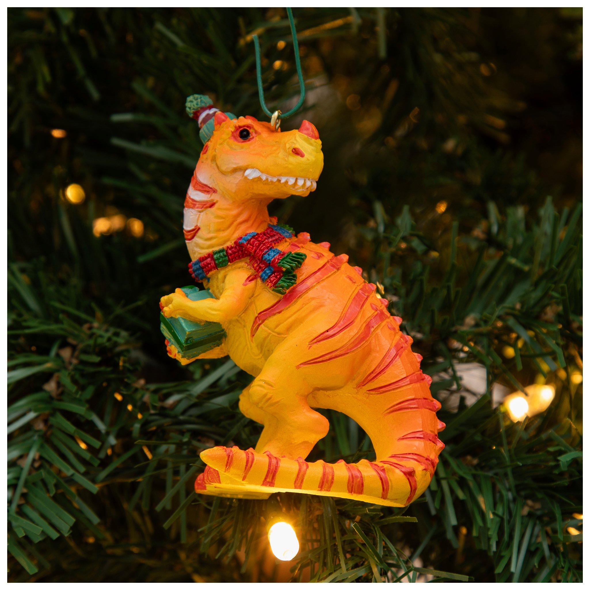 Orange T-Rex With Present Ornament | Hobby Lobby | 106164396