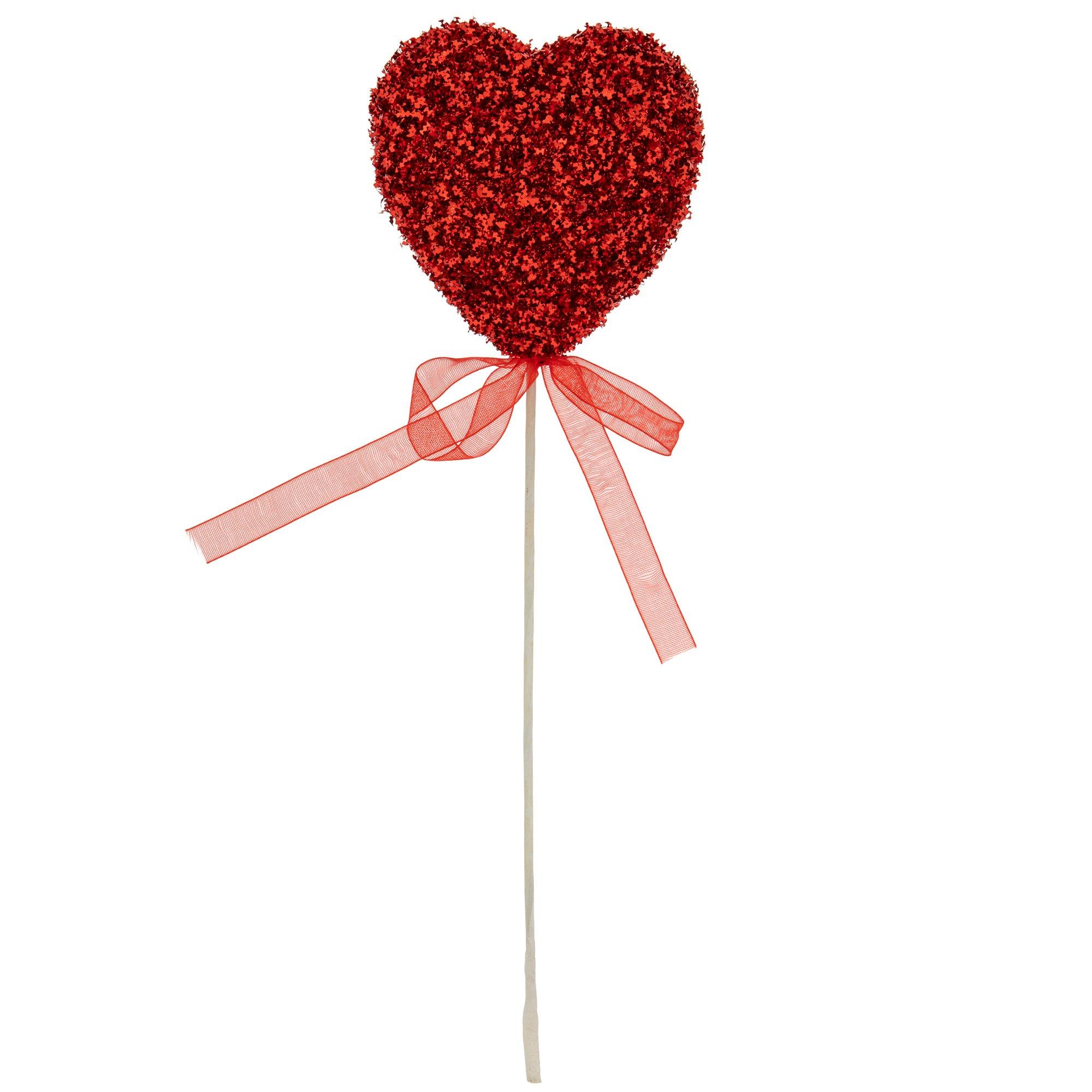 Chunky Glitter Heart Pick | Hobby Lobby | 106279251