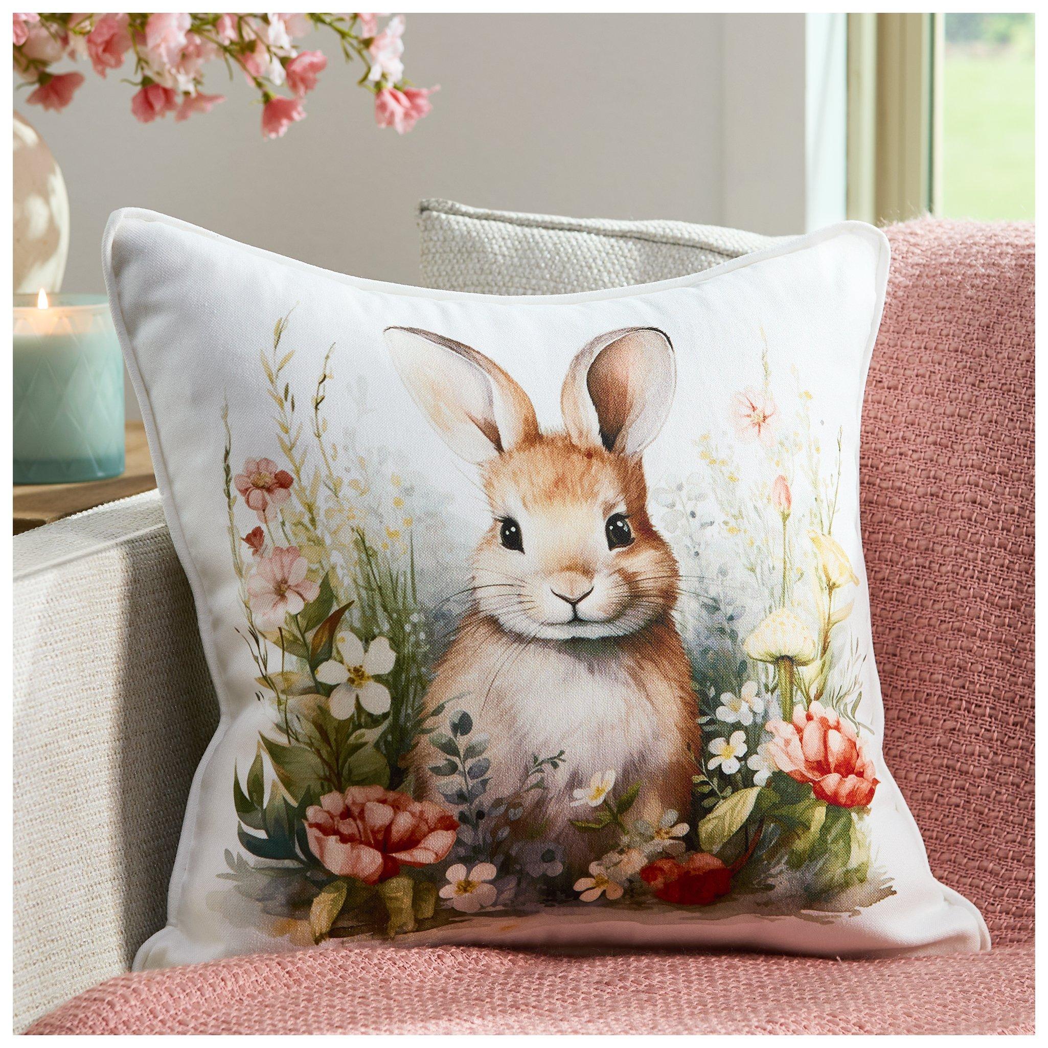 Smiling Bunny Pillow Cover | Hobby Lobby | 106294474