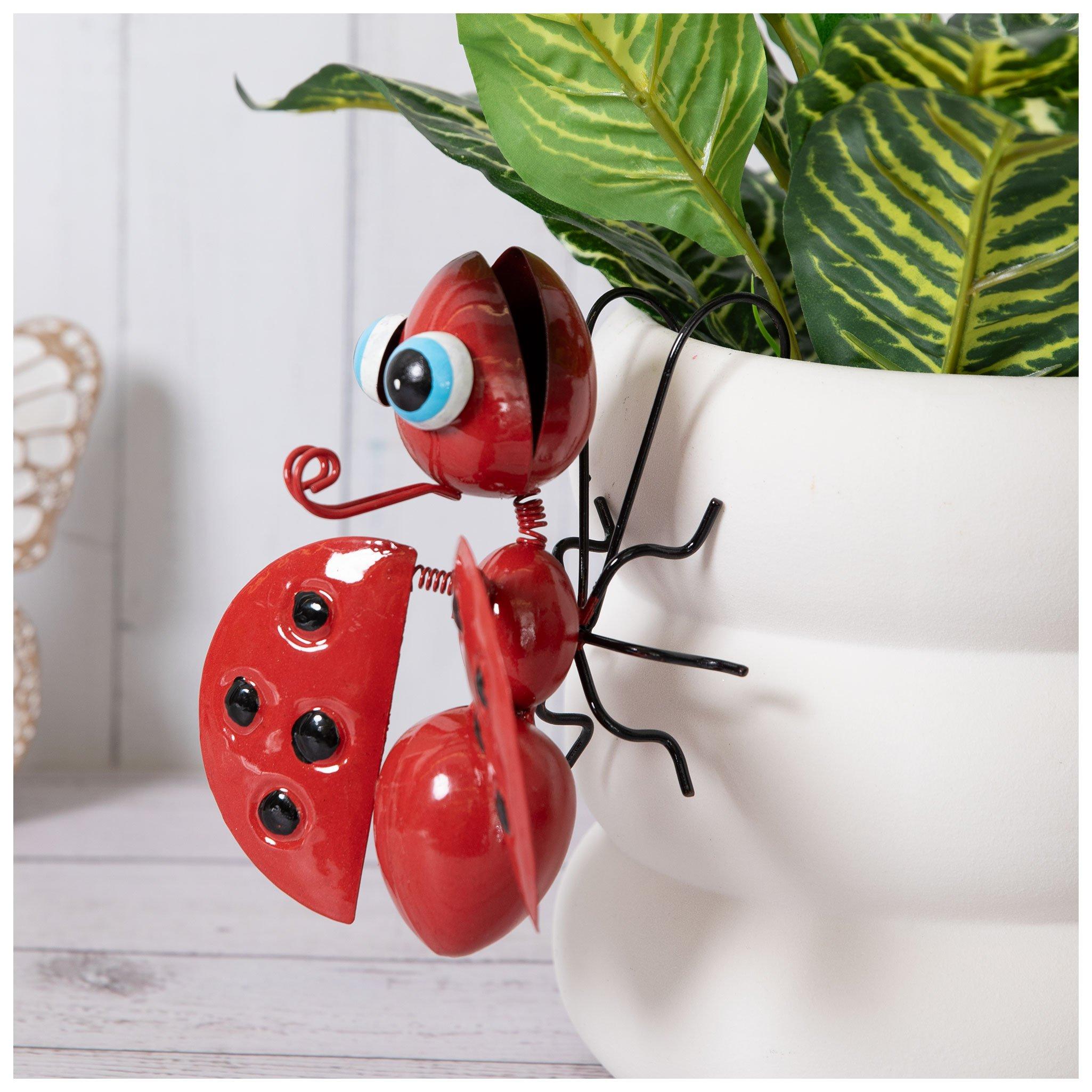 Red Bug Metal Pot Percher | Hobby Lobby | 106309033