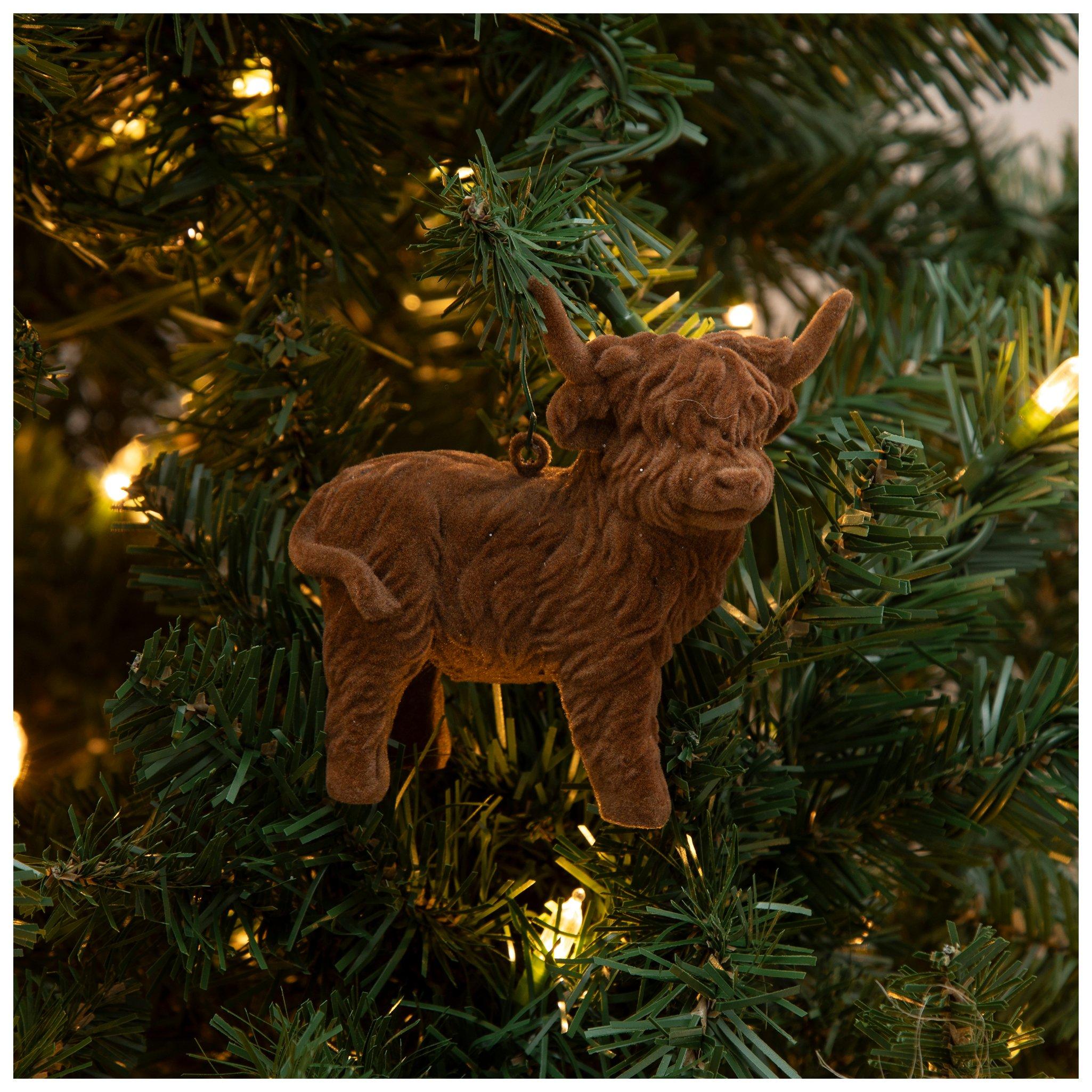 Flocked Standing Highland Cow Ornament | Hobby Lobby | 106340012