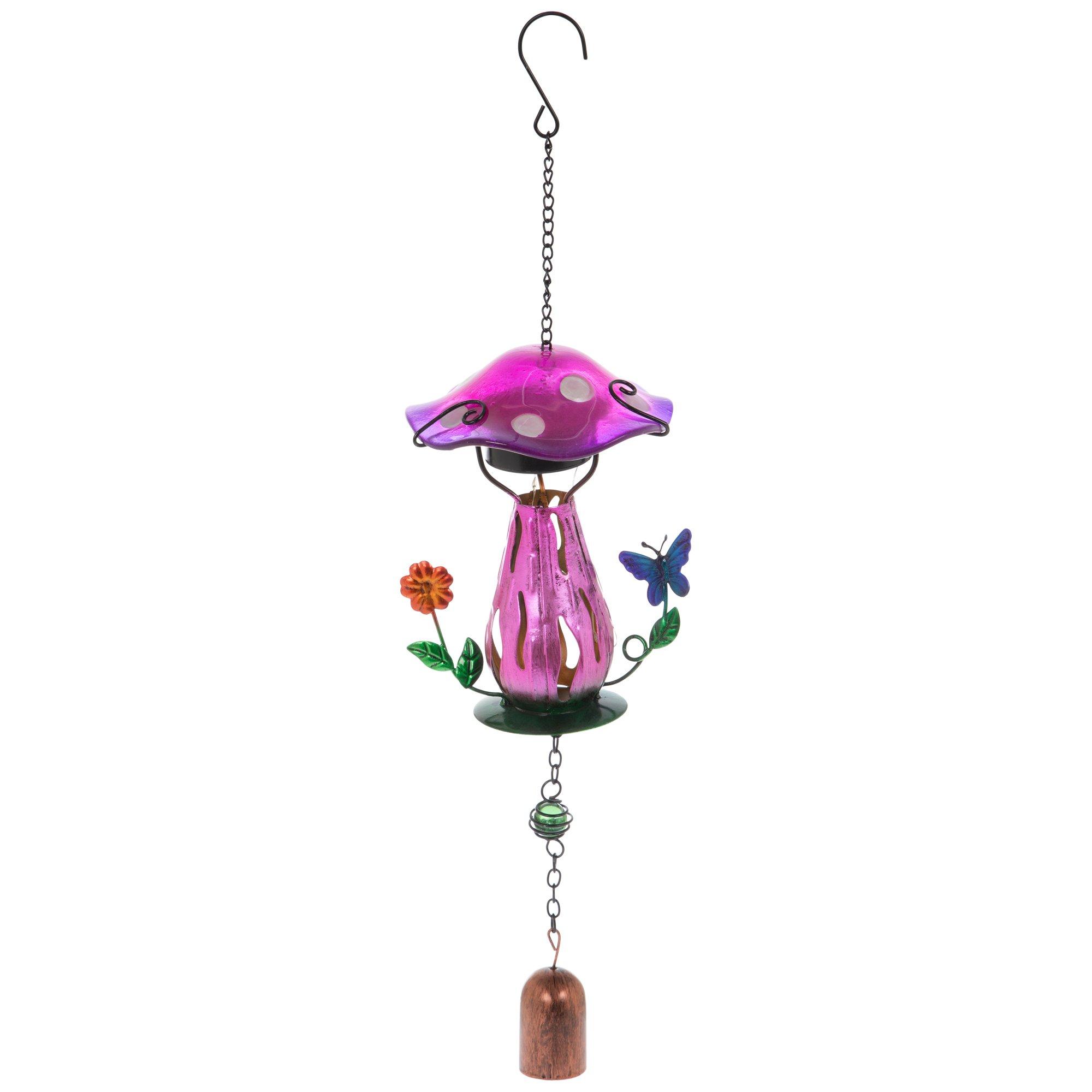 Mushroom Solar Metal Bell Wind Chime | Hobby Lobby | 106391262