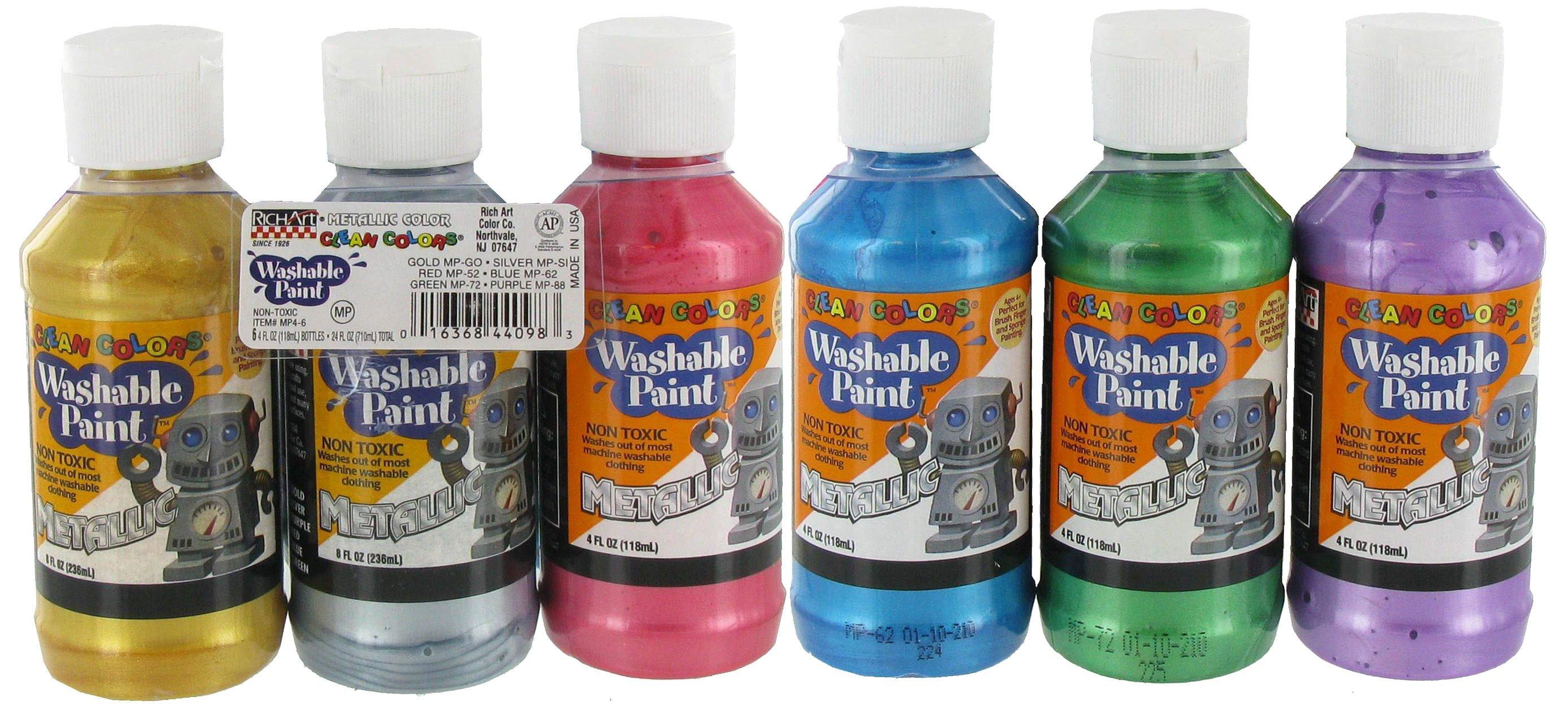 Metallic Washable Paint - 6 Piece Set | Hobby Lobby | 107268