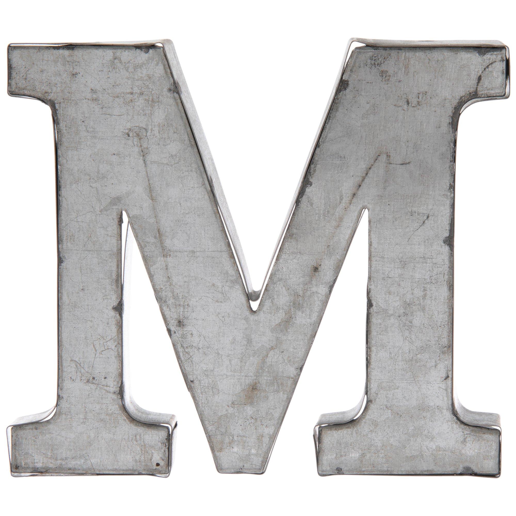 Silver Letter M