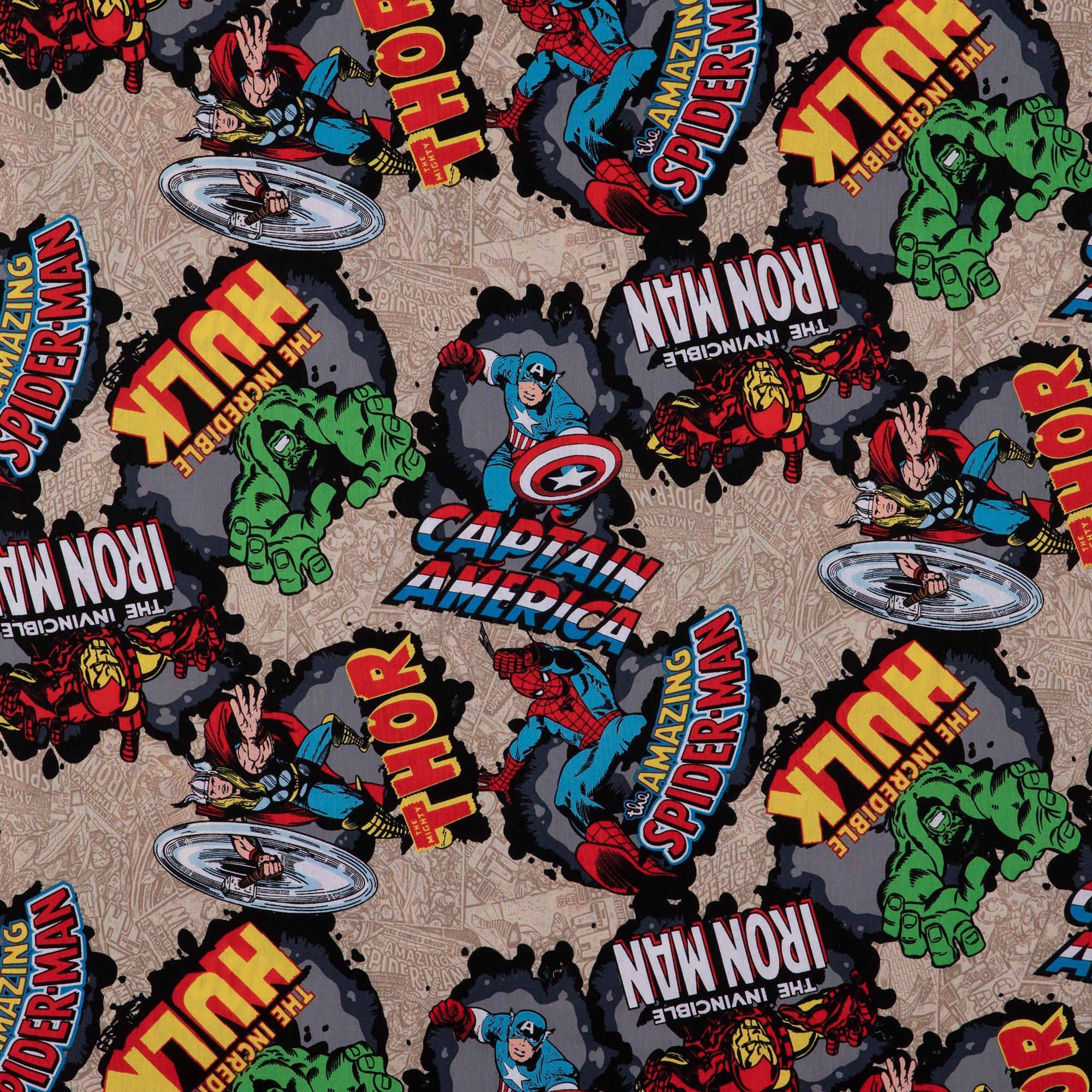 Marvel Comic Burst Cotton Calico Fabric | Hobby Lobby | 1081256