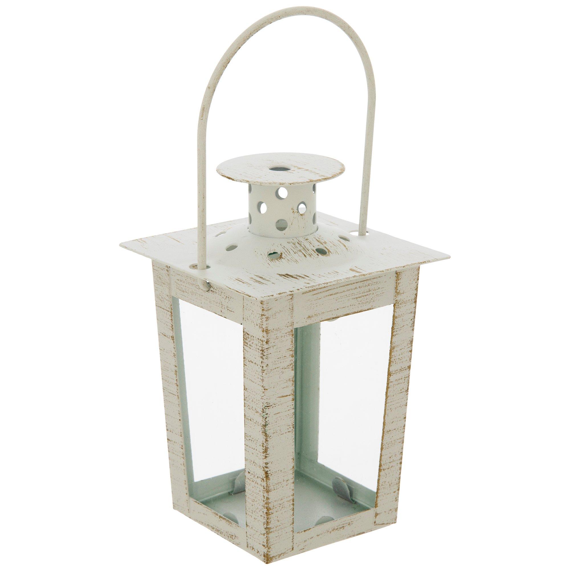 White Rustic Farmhouse Metal Lantern | Hobby Lobby | 1123629