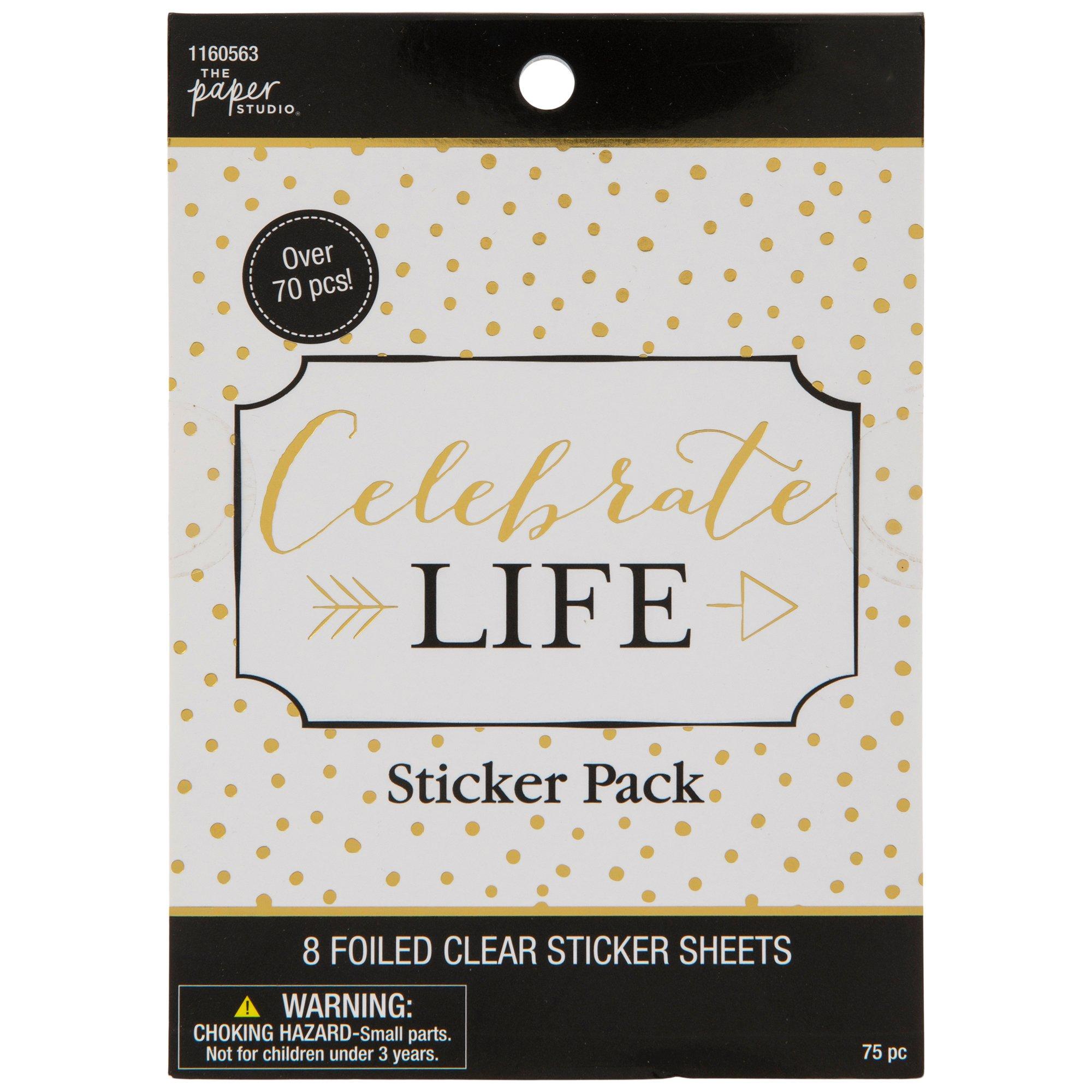 Celebrate Life Foil Stickers | Hobby Lobby | 1160563