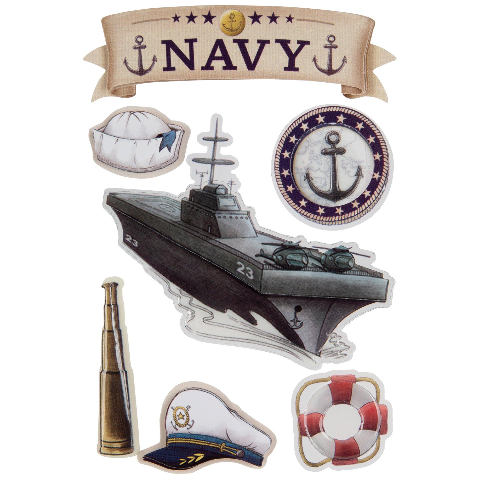 Navy 3D Stickers | Hobby Lobby | 1178516