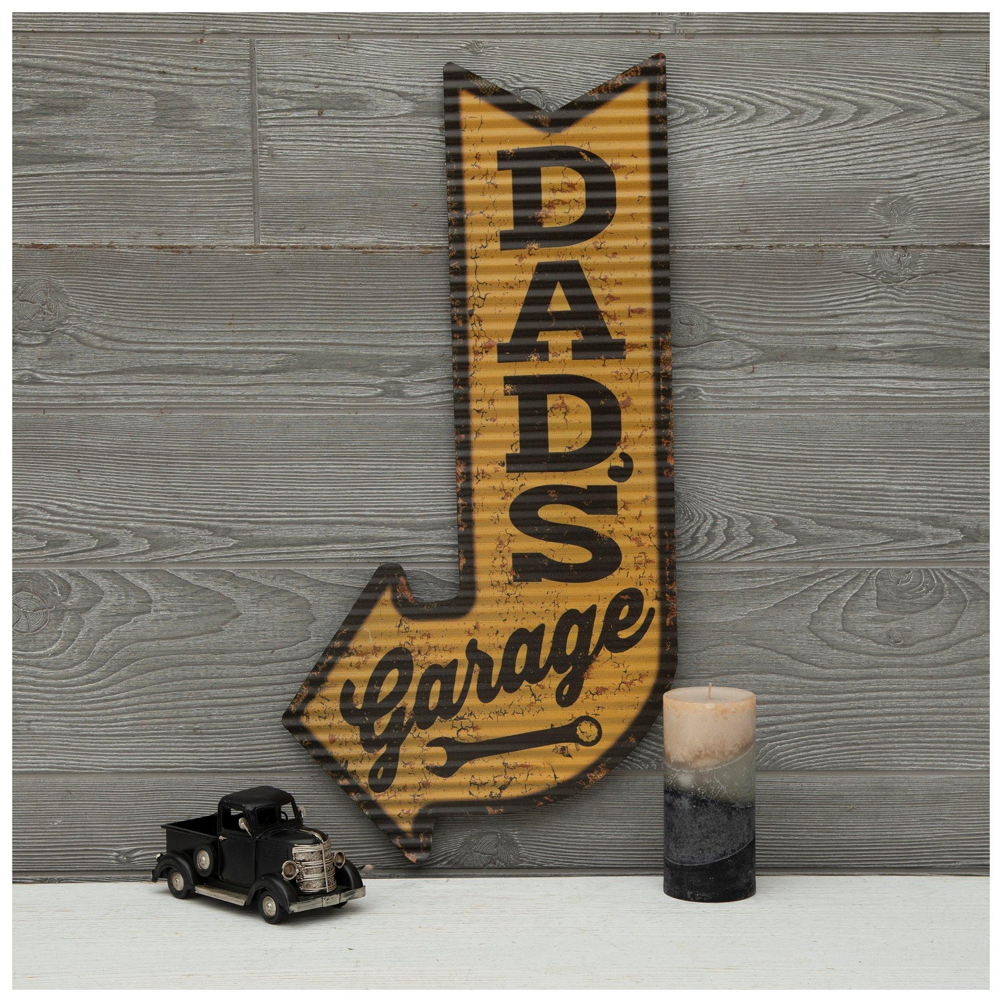 Dad's Garage Arrow Metal Wall Decor | Hobby Lobby | 1285220