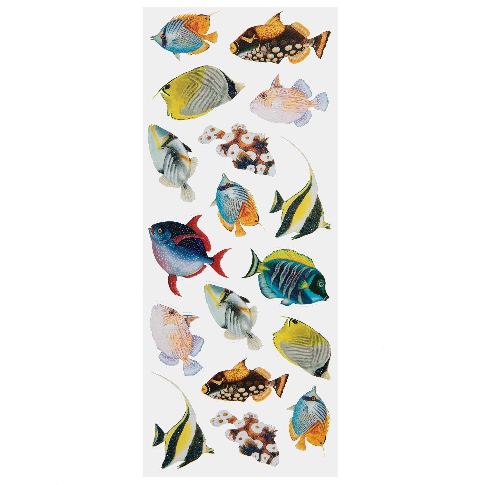 Tropical Fish Glitter Stickers | Hobby Lobby | 130732
