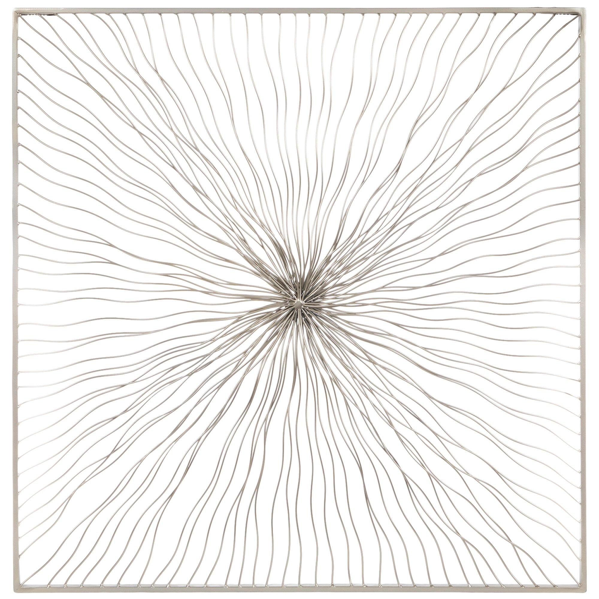 Silver Sunburst Painting