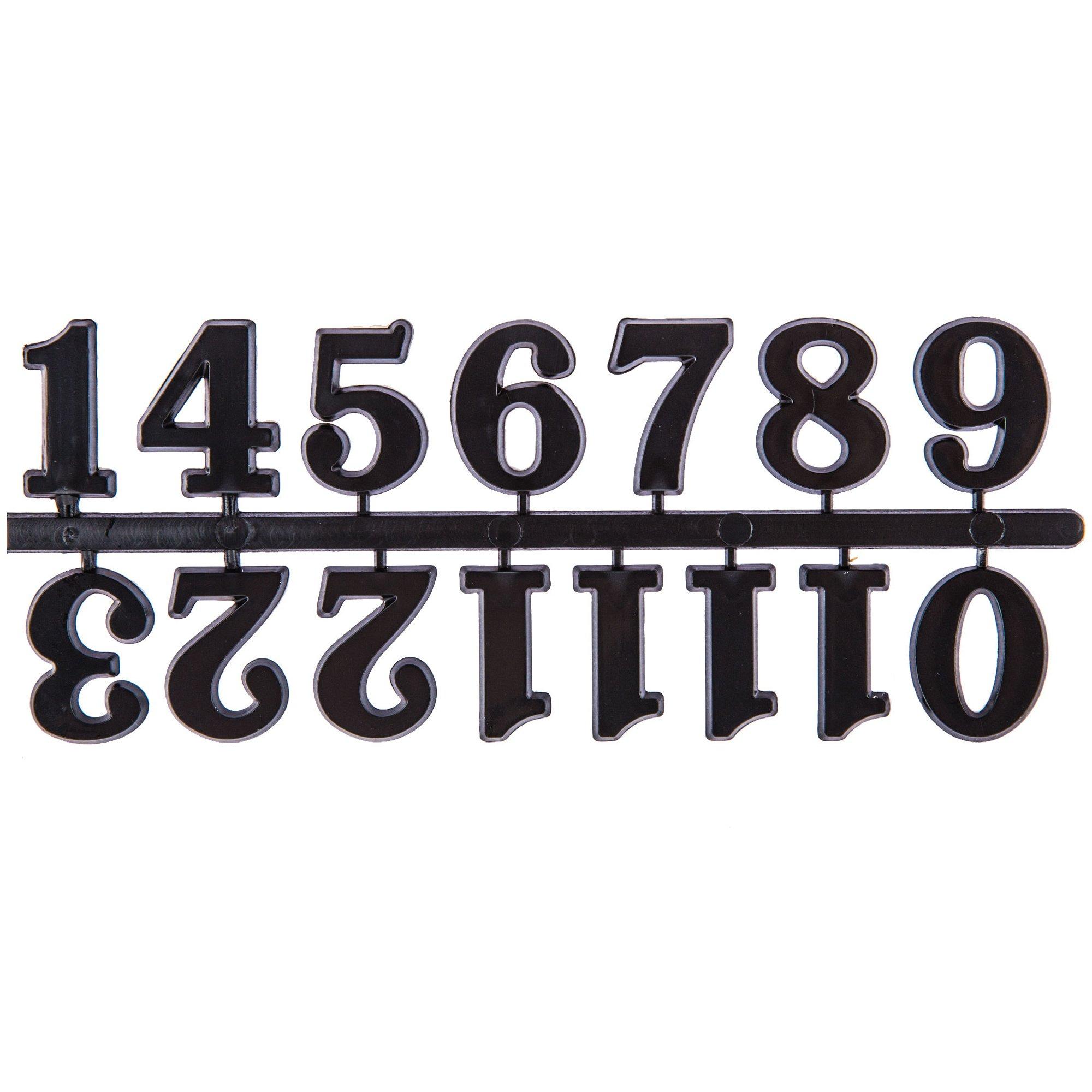 Black Adhesive Clock Numerals - 25mm | Hobby Lobby | 1342237