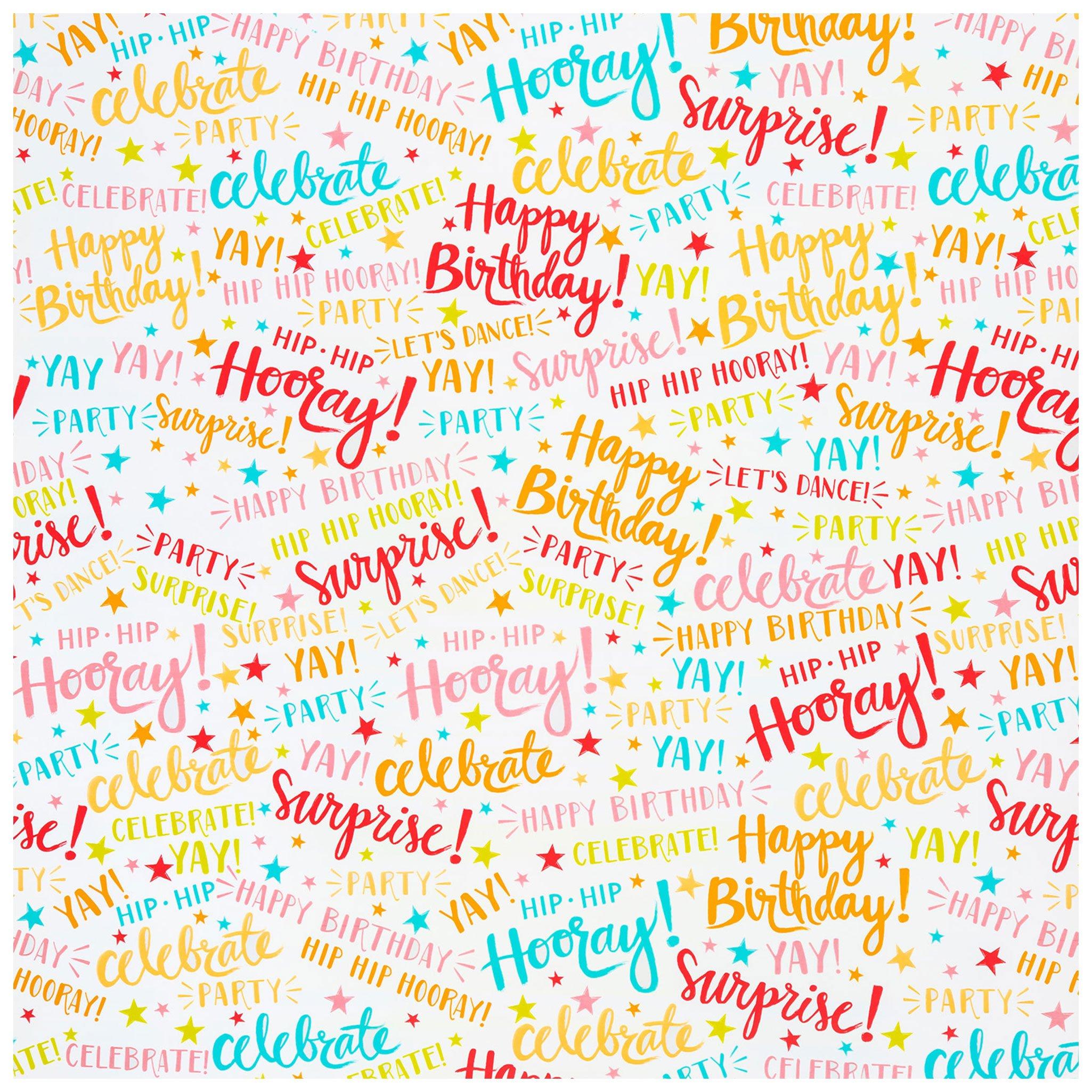 Happy Birthday Words Wrapping Paper | Hobby Lobby | 1353671