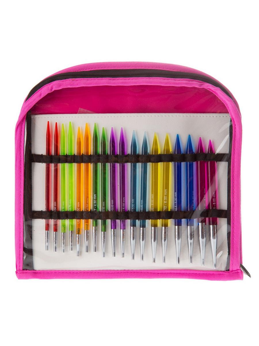 Circular Knitting Set Liomey 27-Piece Interchangeable Knitting Needles ...