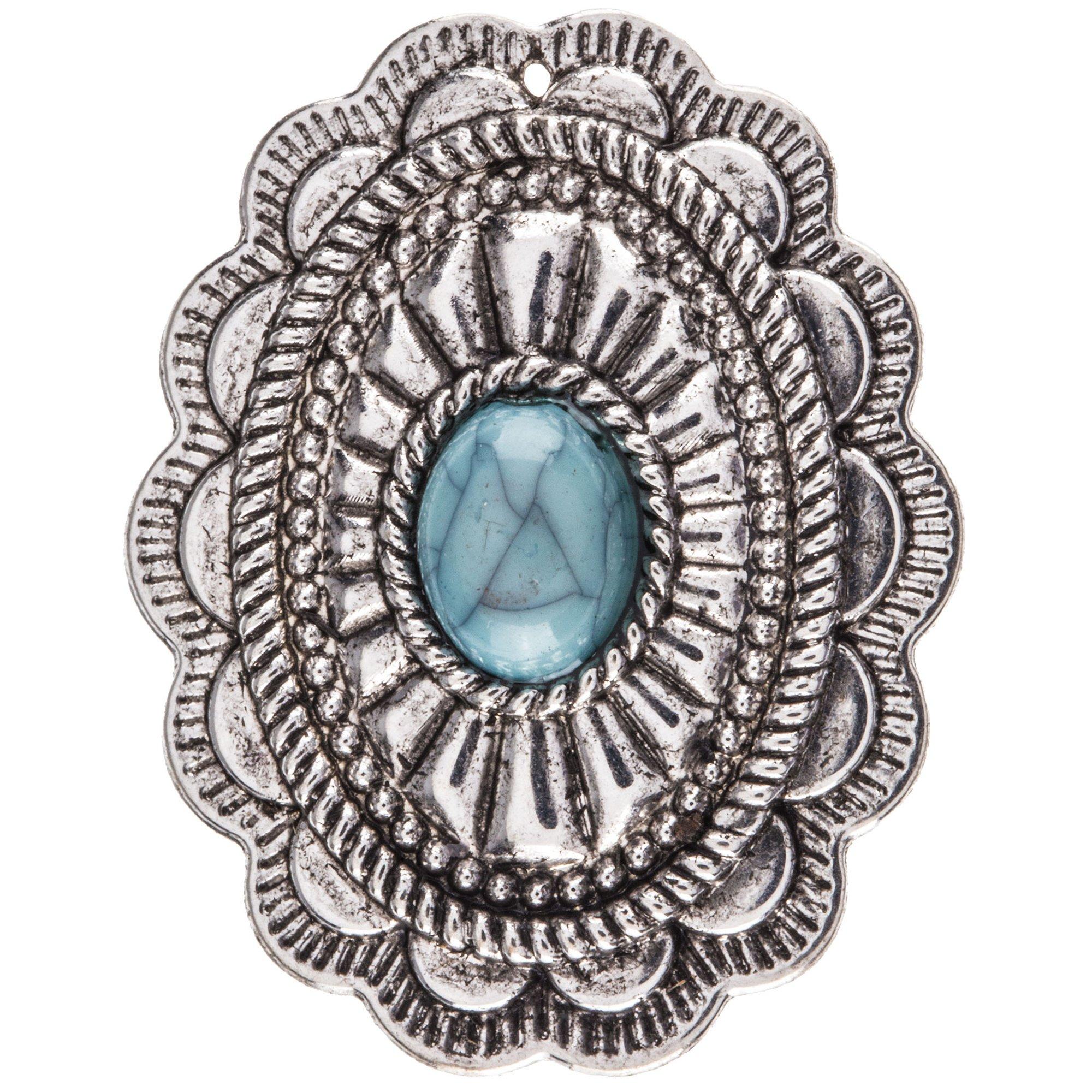 Turquoise Oval Conchos | Hobby Lobby | 1399344