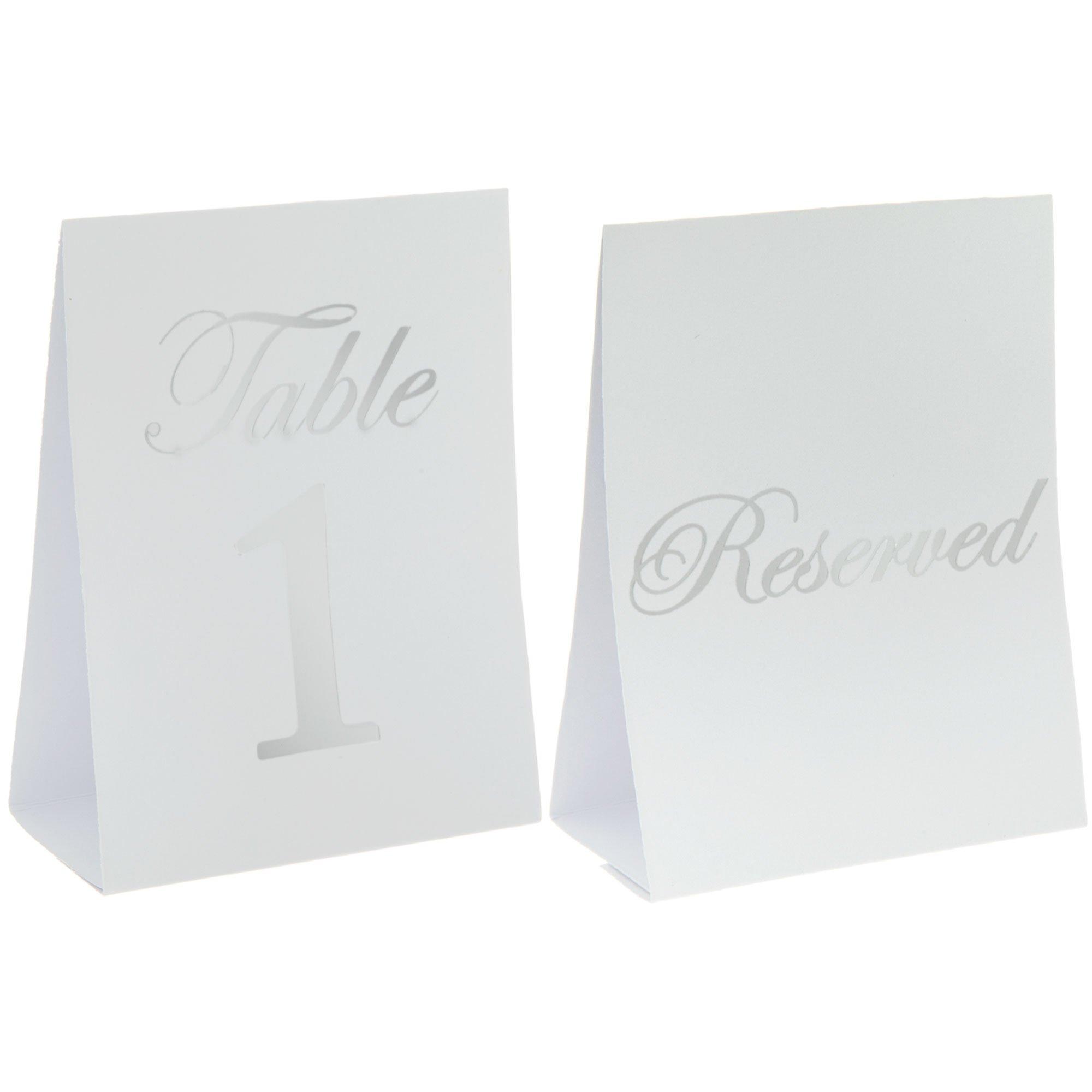 Silver & White Table Number Cards | Hobby Lobby | 1411297