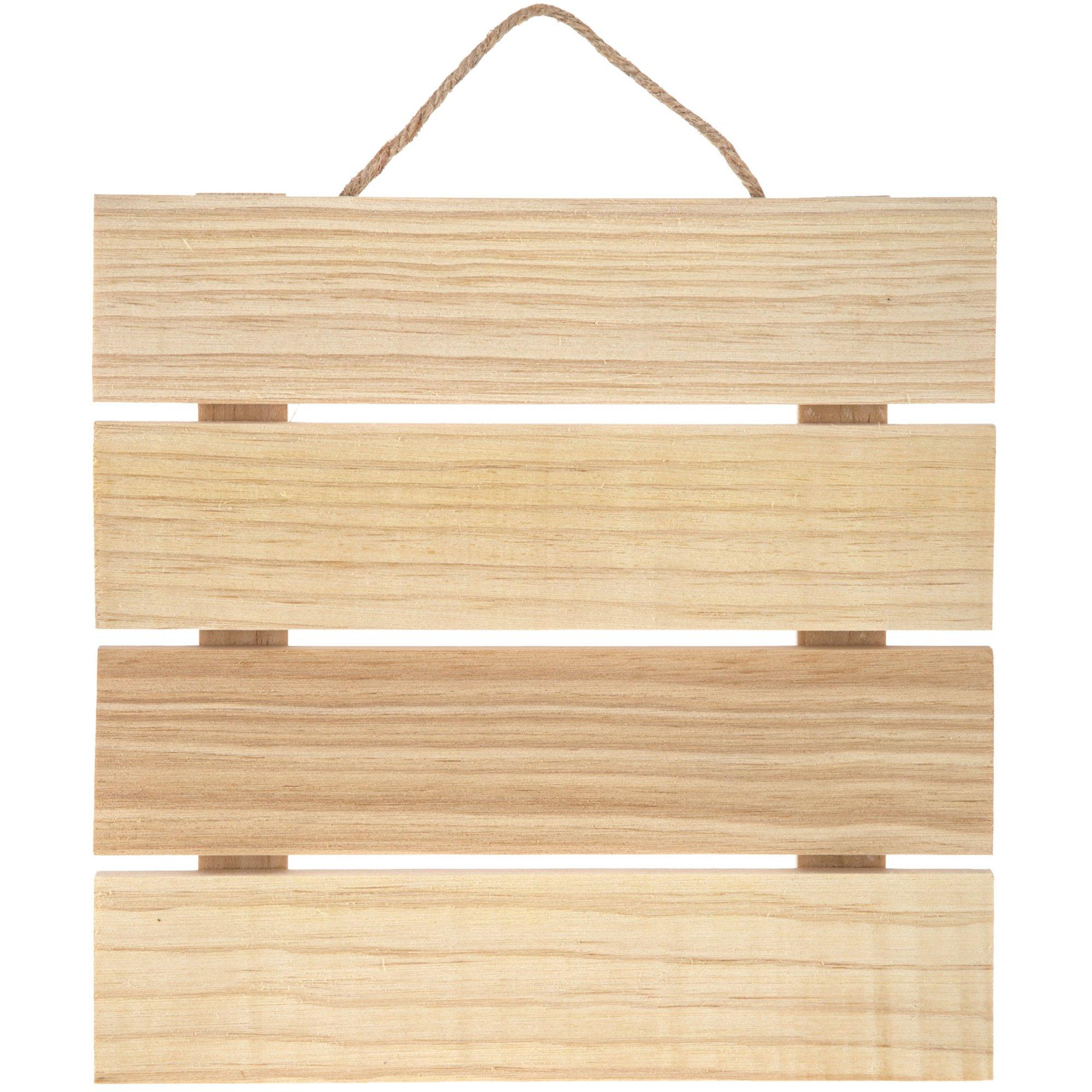 Square Slatted Wood Wall Decor | Hobby Lobby | 1431741