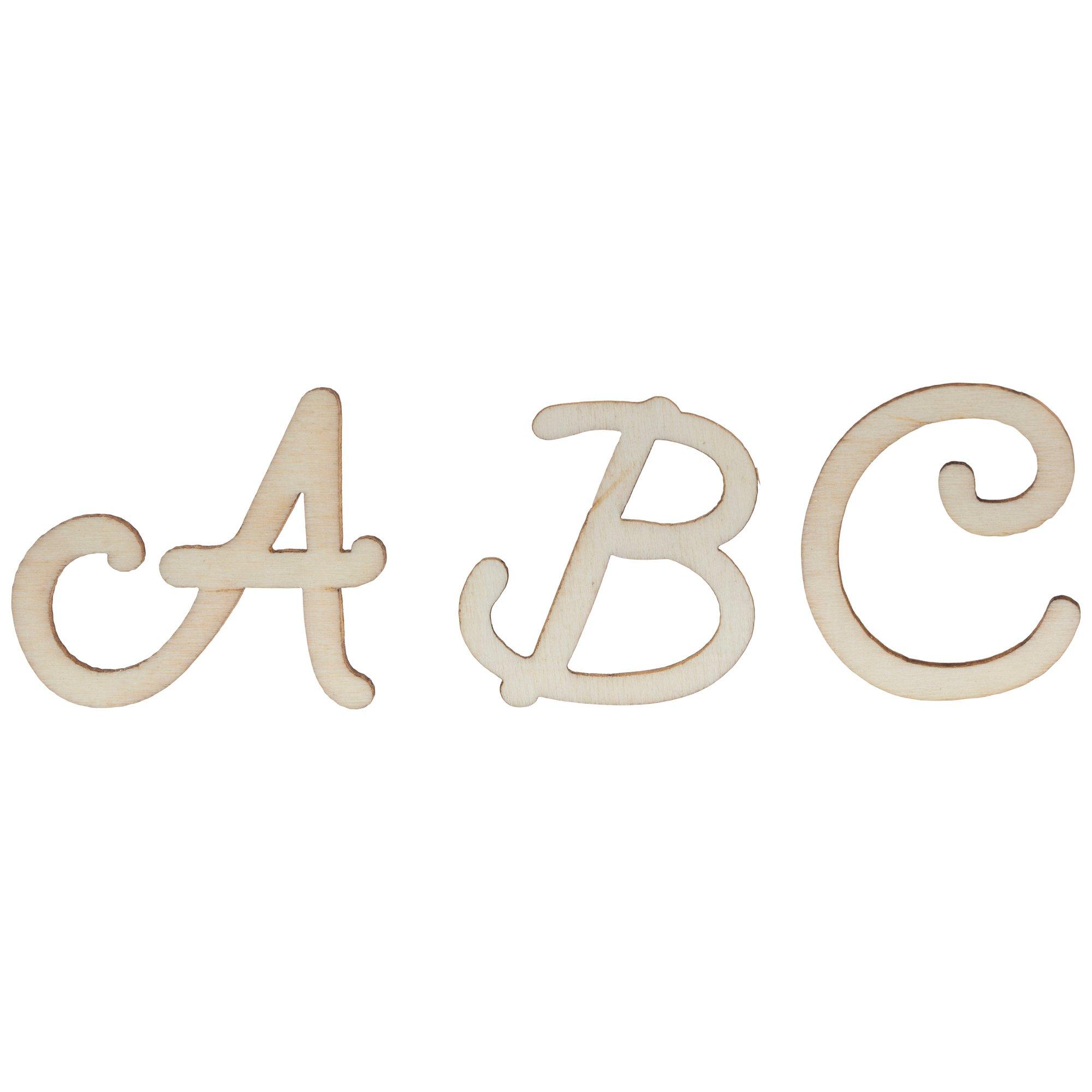 Script Wood Letters - 1 1/4" | Hobby Lobby | 1440916